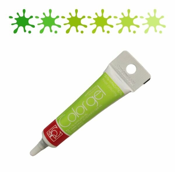 Краситель пищевой гелевый Colorgel лимонно-зелёный 20 гр