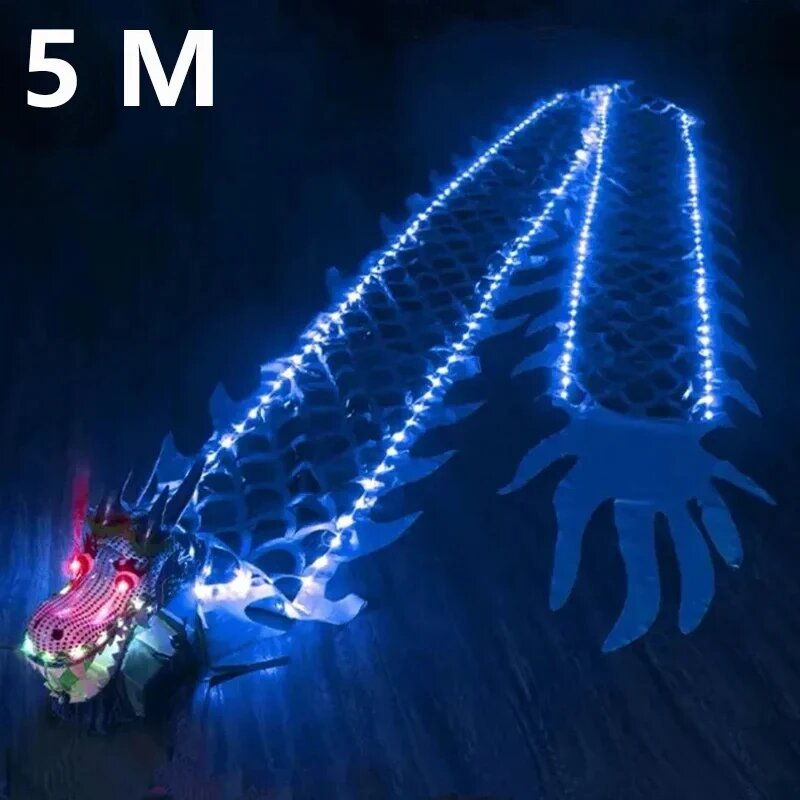 Светящийся дракон 5 meter blue