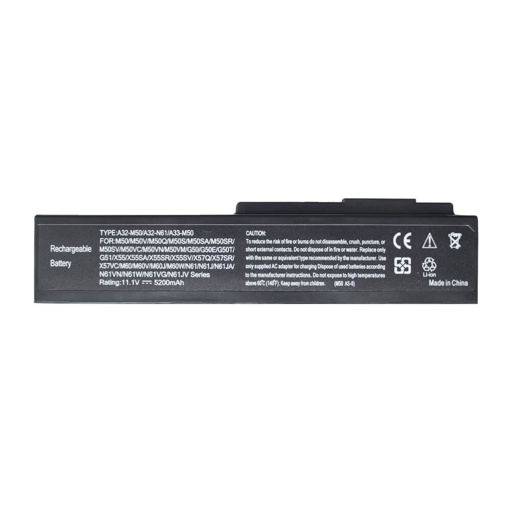Аккумулятор для Asus N53SV / N61Vg / N53SM / N53Jg / N61Jv / N61DA / N53tk / N53ta / X55S / G50V / N53Jf / M50Vm / N53SN / N61VN / G60Vx / N53Jn / N53DA / M50Sv / N53Jq / M50Sr / N61Jq / G51J / N61Ja / M50Vn / G50VT / G60Jx / G51Jx - батарея 5200mAh