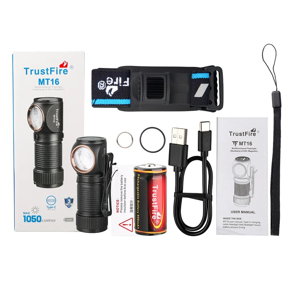 Trustfire MT16 Фонарик налобный