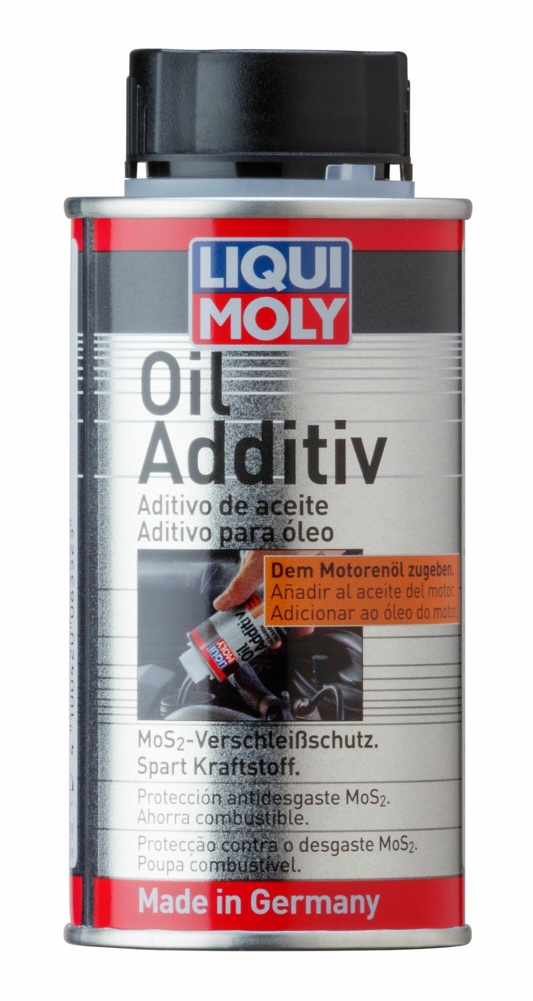 Антифрикционная присадка с дисульфидом молибдена в моторное масло Oil Additiv 0,125л