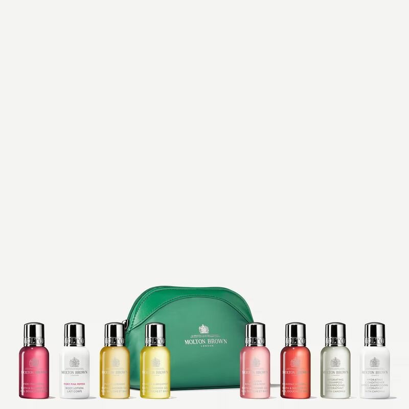 Molton Brown Набор средств для душа The Elegant Escapist Body & Hair Mini Travel Bag, 240 мл