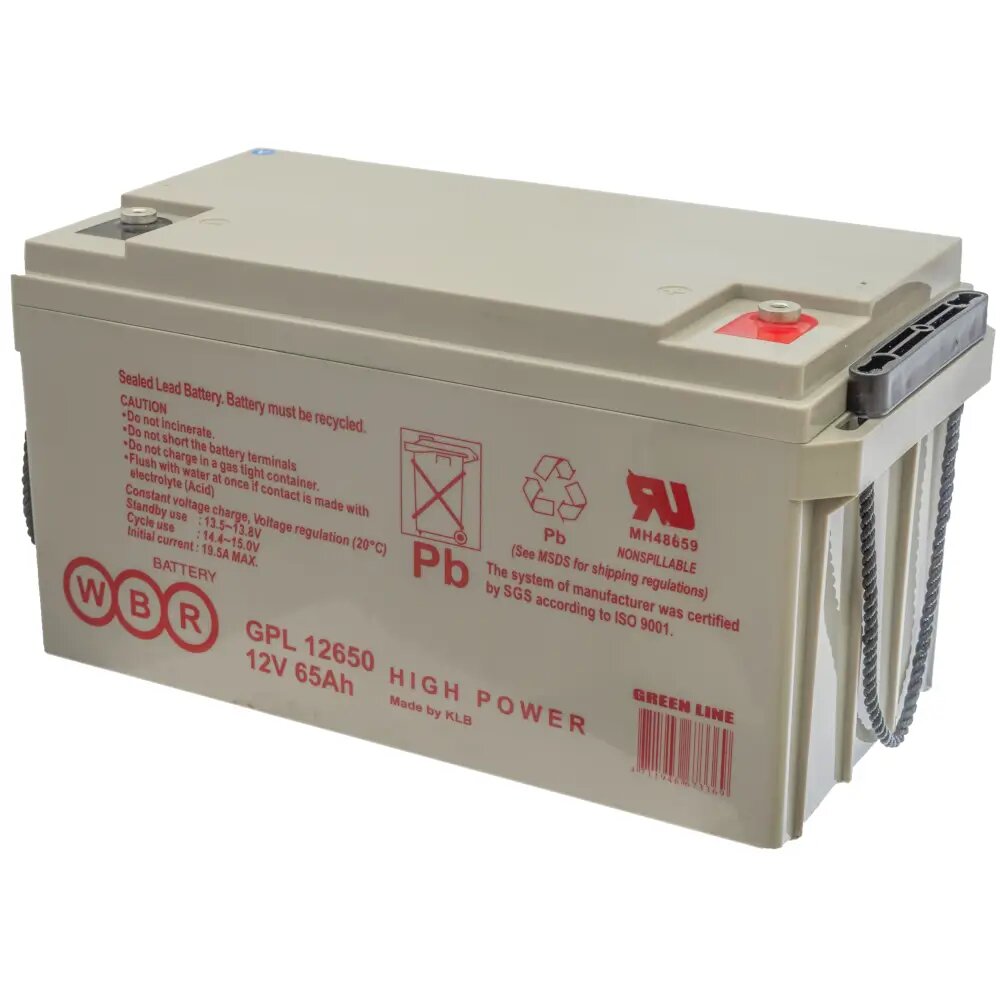 Тяговый аккумулятор WBR GPL 65Ач 12В