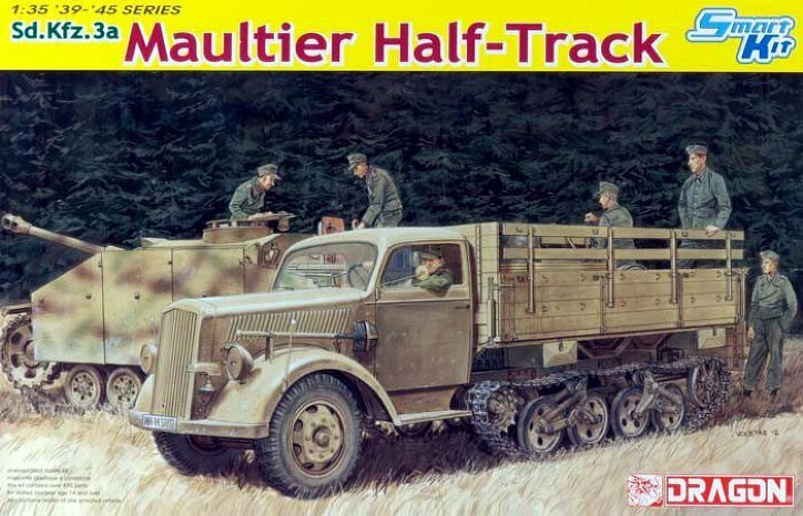 6761 Dragon Немецкий полугусеничный грузовик Sd. Kfz.3a Maultier Масштаб 1/35
