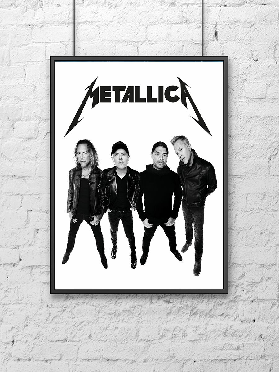 Постер для интерьера на стену (30х40 см). Группа Metallica