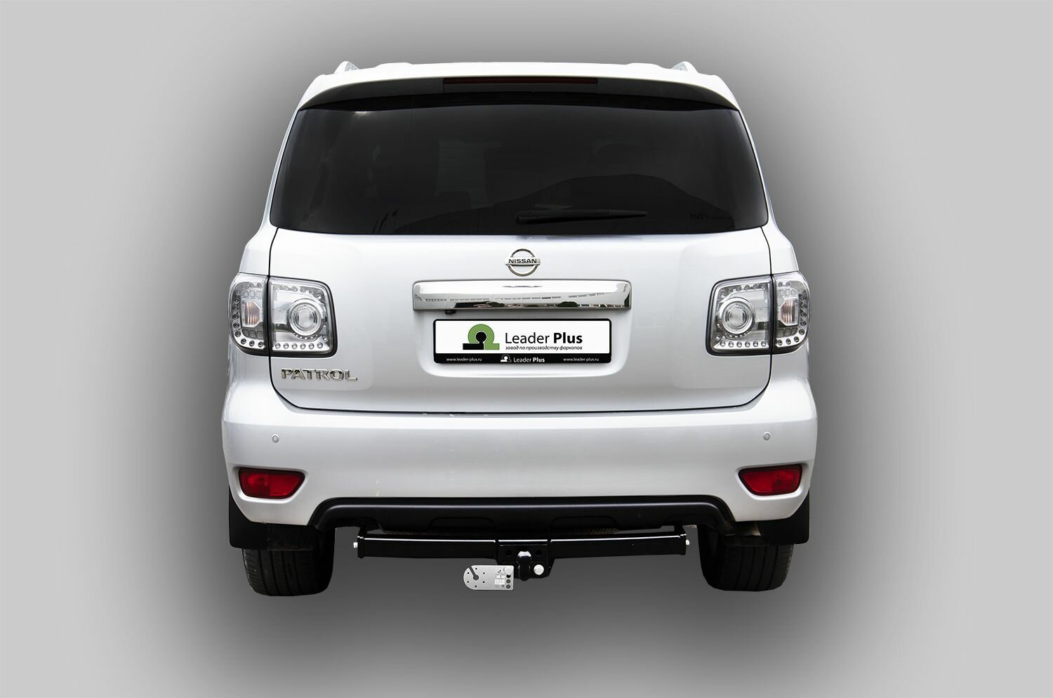 Фаркоп Лидер-Плюс для NISSAN PATROL (Y62) (внедорожник) 2010 - с электрикой (Smart) и сертифкатом в комплекте арт.(N124-F)