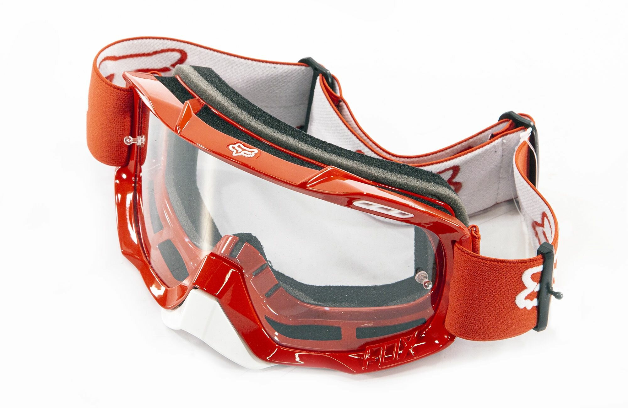 Мотоочки для питбайка, эндуро, кроссового мотоцикла FOX Air Defence красные