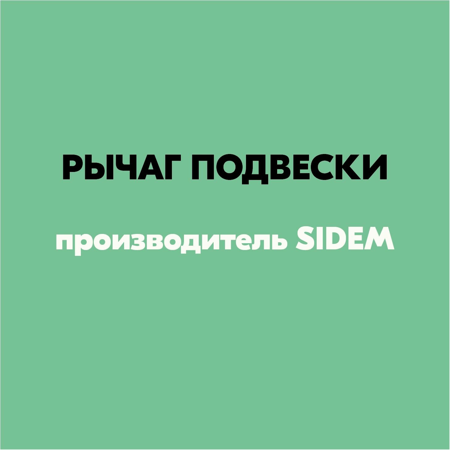 Рычаг повески (артикул 53774, производитель SIDEM)