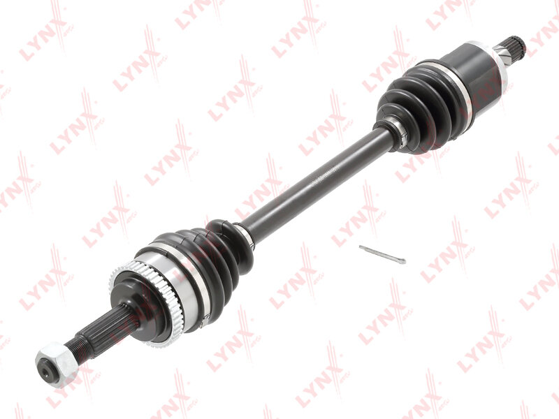 Привод в сборе L LYNXauto CD-1097A. Для: Nissan, Ниссан, Almera(Алмера)(N16) 1.5 02-06. Резьба 1 - MM22x1,5. Шлицы со стороны колеса, шт. - 25. Шлицы со стороны трансмиссии, шт. - 24.