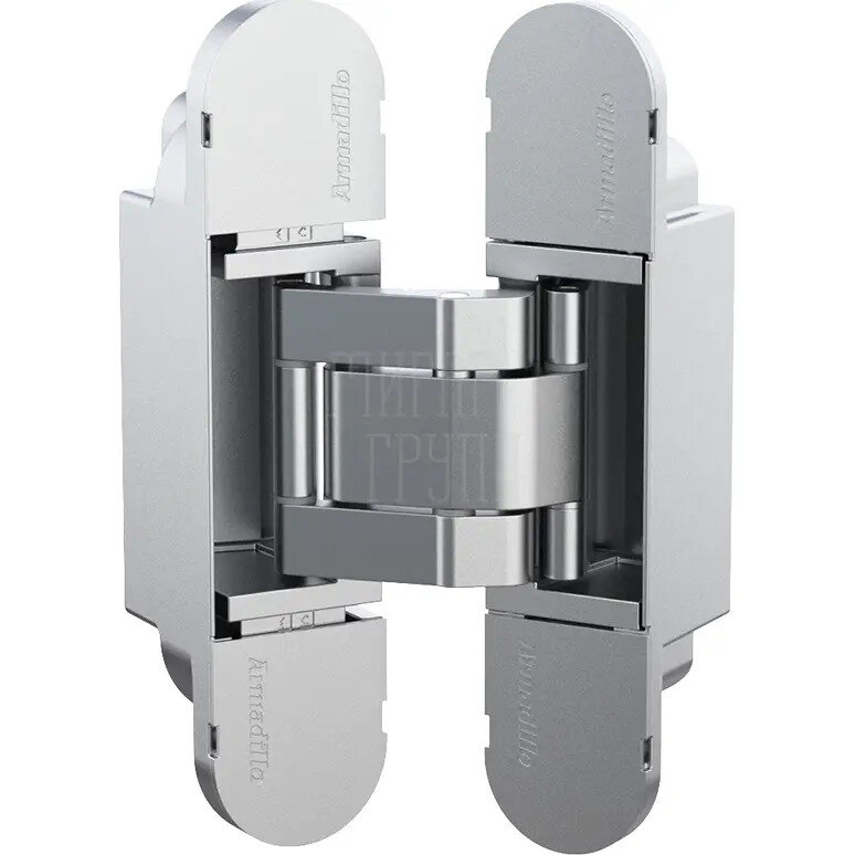 Петля Armadillo (Армадилло) скрытой установки U3D5000. VPG матовый хром