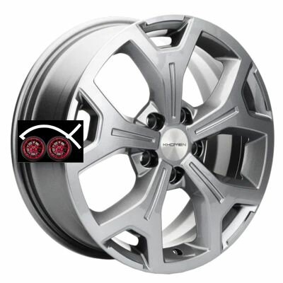 Колесный диск Khomen Wheels KHW1710 (Haval F7/F7x) 6x17 5x114.3 ET40 D64.1 серый