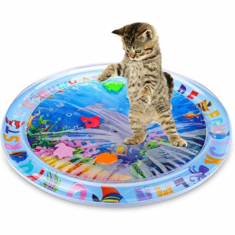 Интерактивные игрушки для кошек, коврики для воды