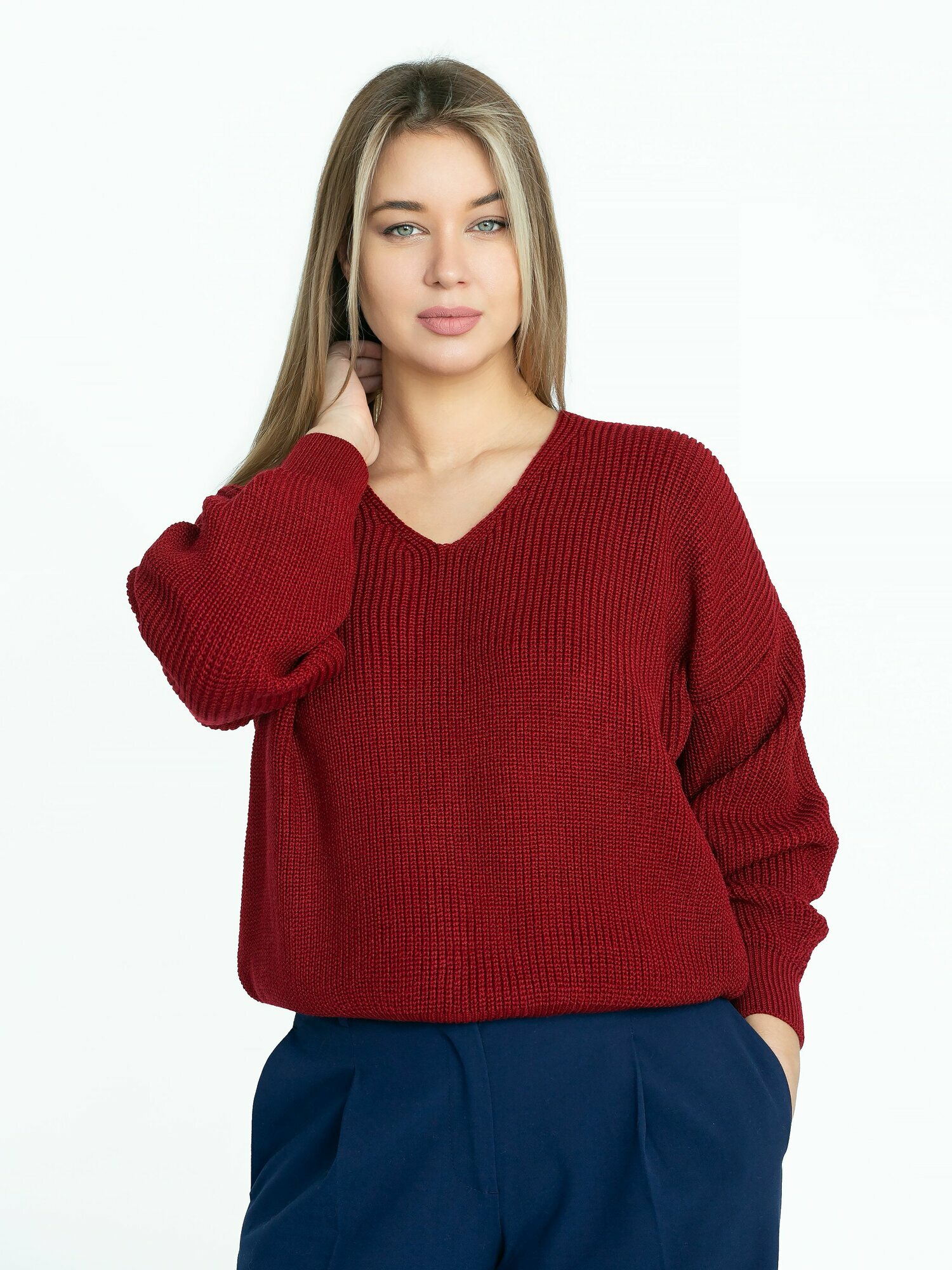 Свитер трикотажный оверсайз