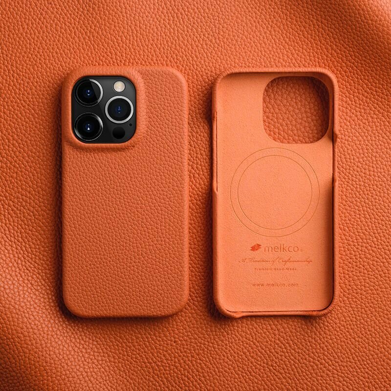 Кожаный чехол MyPads Melkco Premium с Magsafe для iPhone 15