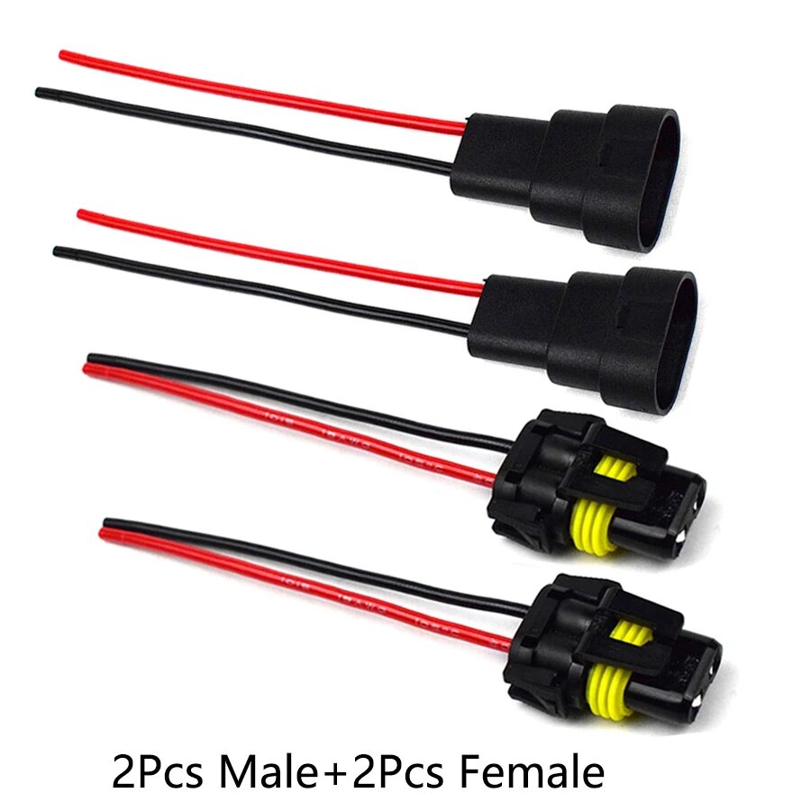 Новый 4 шт. 9005/HB3 9006/HB4 адаптер для гнезда «папа-мама» жгут проводов разъем удлинительный кабель автомобильные фары аксессуары