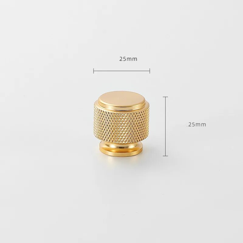 Ручки для шкафов KK&FING алюминиевый сплав черный золото 5085 gold Knob L