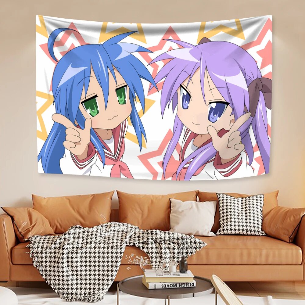 Аниме гобелен "Lucky Star" 60x90 см, Цвет: GT10-0928-008