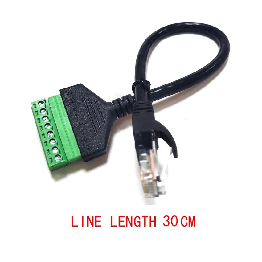 RJ45 к винтовому терминалу адаптер JCD rj45 M 8pin F 30CM