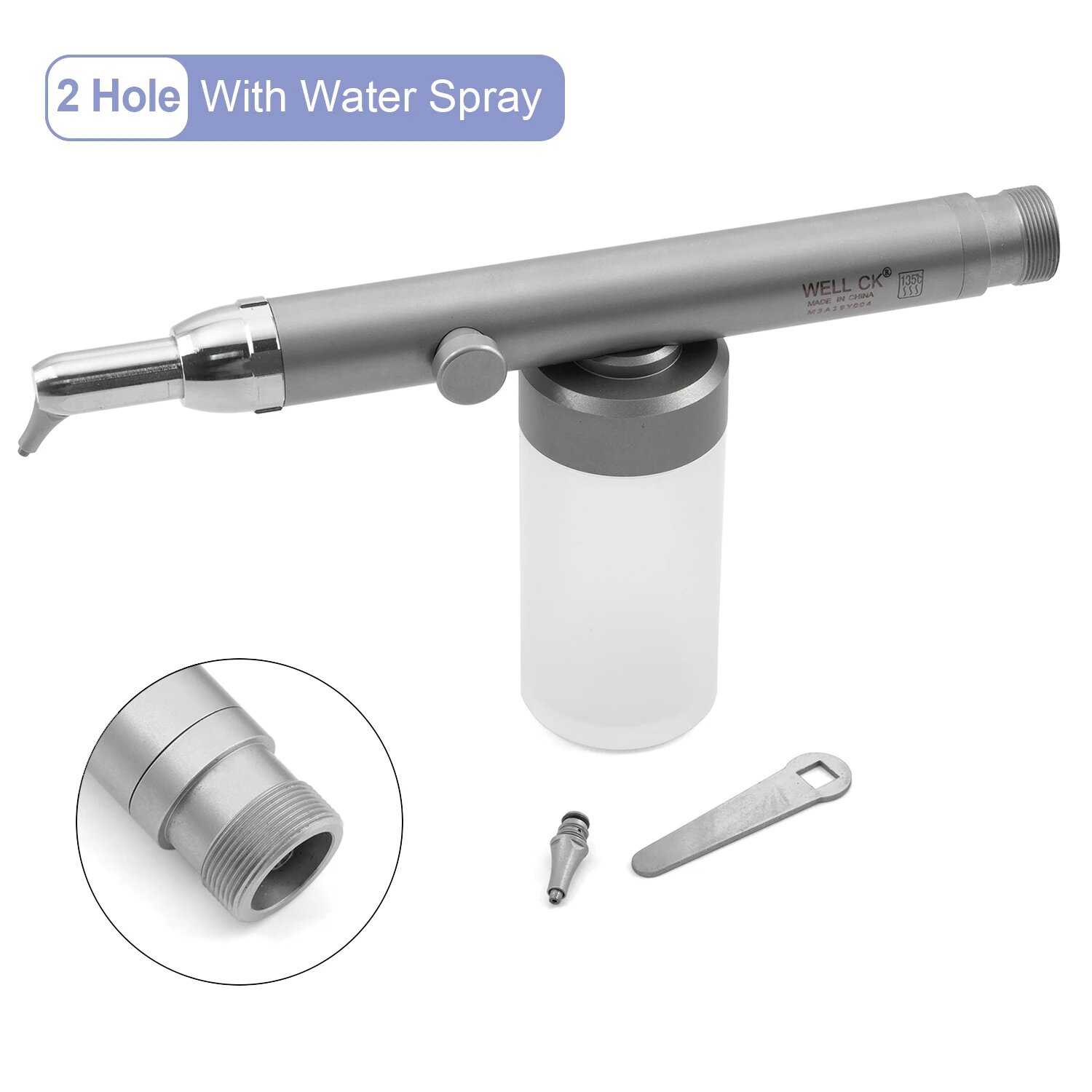 WELL CK Микробластер из оксида алюминия для стоматологии Water Spray 2 hole