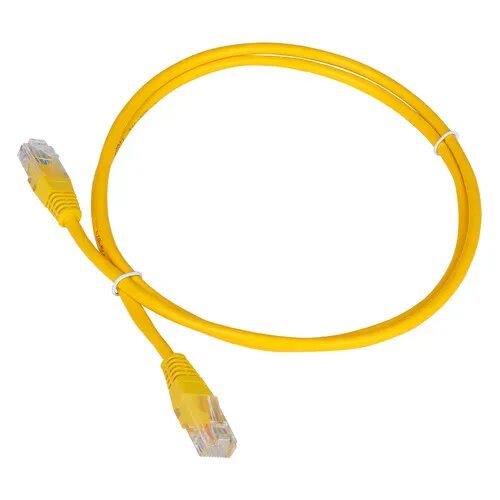 Патч-корд LanMaster вилка RJ-45, вилка RJ-45, кат.5E, ПВХ, 0.3м, желтый [twt-45-45-0.3-yl]