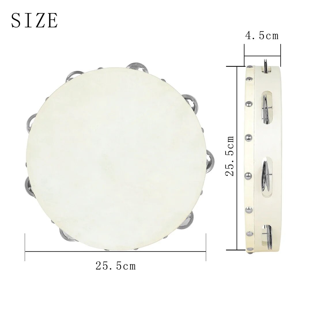 SLADE 10-дюймовый бубен из овчины Белый, J29