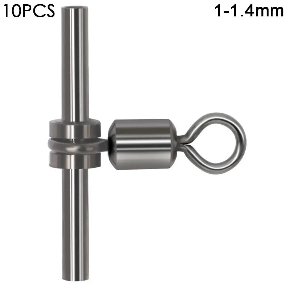 Рыболовные вертлюги из нержавеющей стали 10 шт, 1-1.4mm