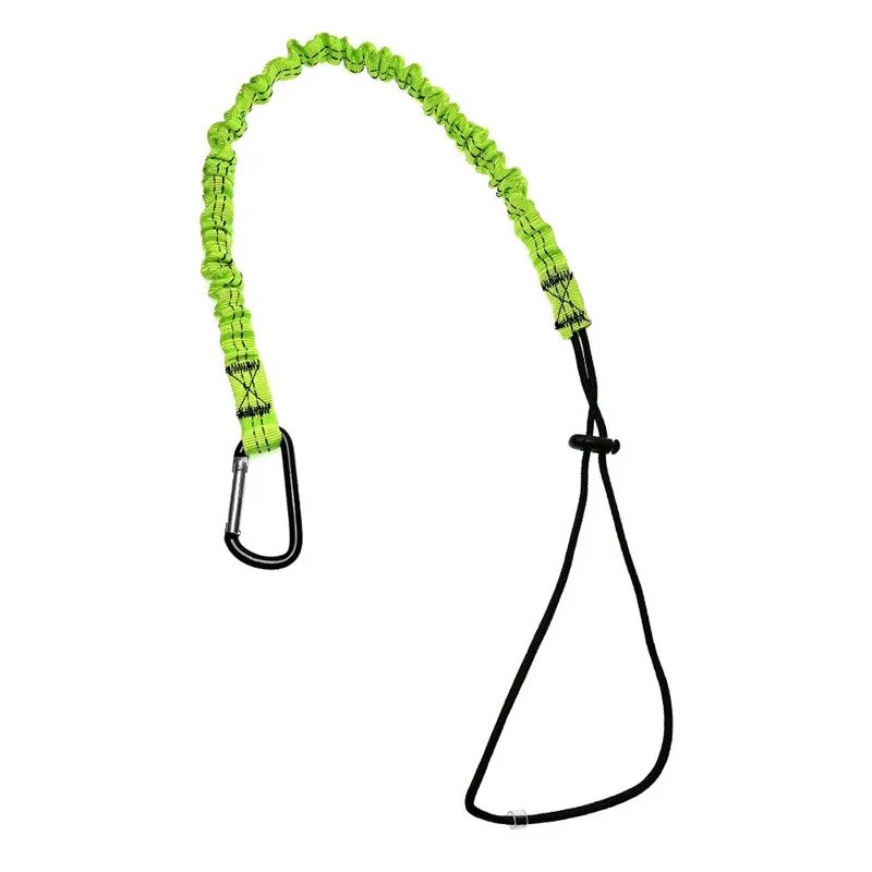 Страховочный трос с амортизатором, зеленый, Fluorescent green B