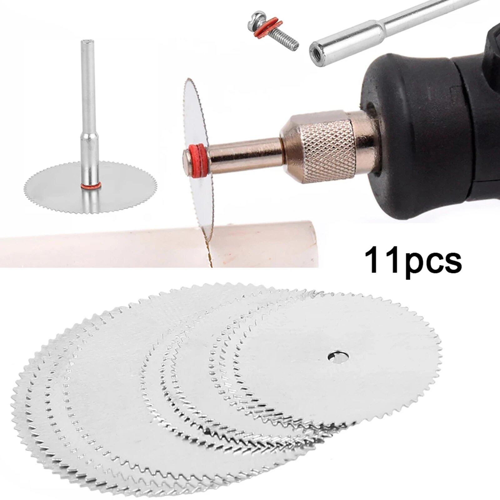 10 шт. 22/25/32 мм мини-отрезной диск, дисковая пила для вращающегося инструмента Dremel, пластиковый резак по дереву 11pcs Type 2