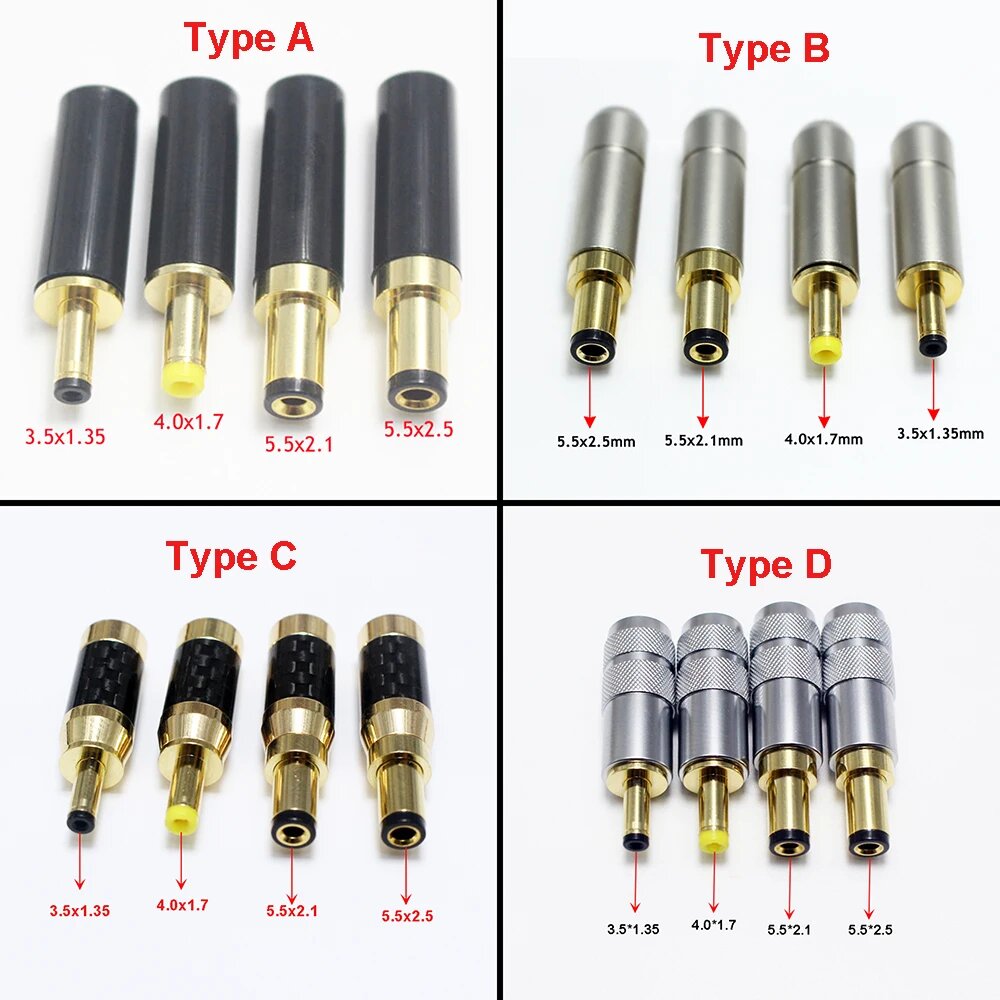 Разъем питания 5.5x2.1mm Type C