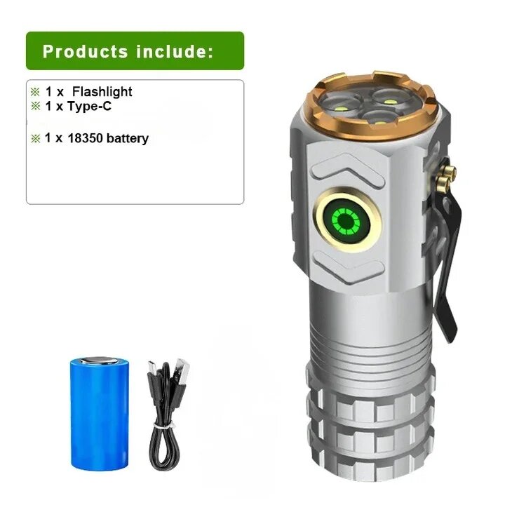 Супермощный мини-фонарик 30000 люмен SET-B