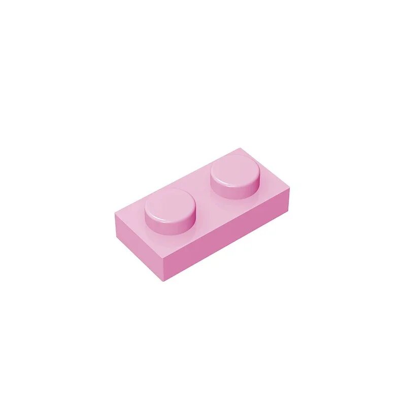 Пластина Lego 1x2 Розовый (011)