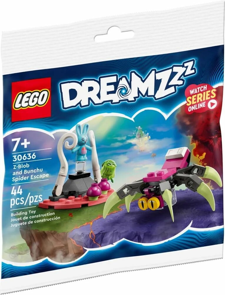 Мини-набор LEGO DREAMZzz : Z-Blob и Банчу: побег от паука, 30636