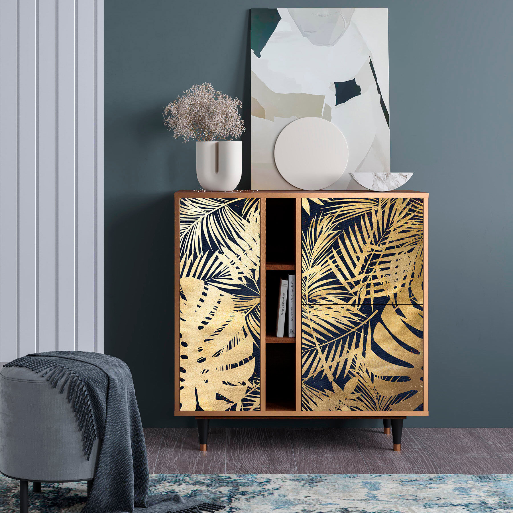 Комод - STORYZ - BS5 Jungle Vibes, Размер - 94 x 96 x 41 см, Цвет корпуса - , Орех