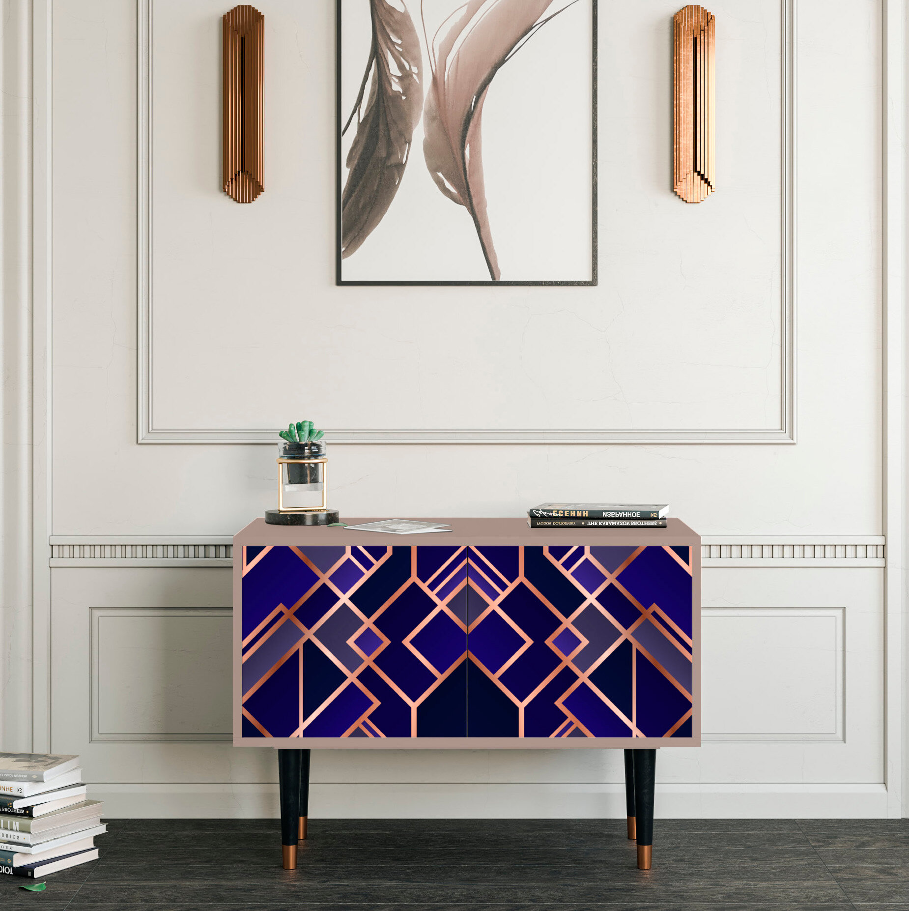 Комод - STORYZ - S1 Aquamarine Getsby, Размер - 94 x 69 x 48 см, Цвет корпуса - , Бежевый