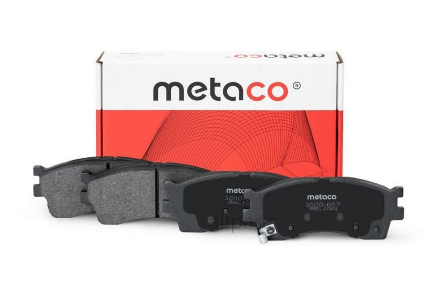 METACO 3000-057 Колодки тормозные передние к-кт Kia Spectra (2001-2011), Kia RIO (2000-2005)