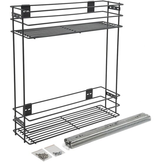 Бутылочница Lemax Prof 200 мм, с боковым креплением, вулканический серый (VK-01-200VG)