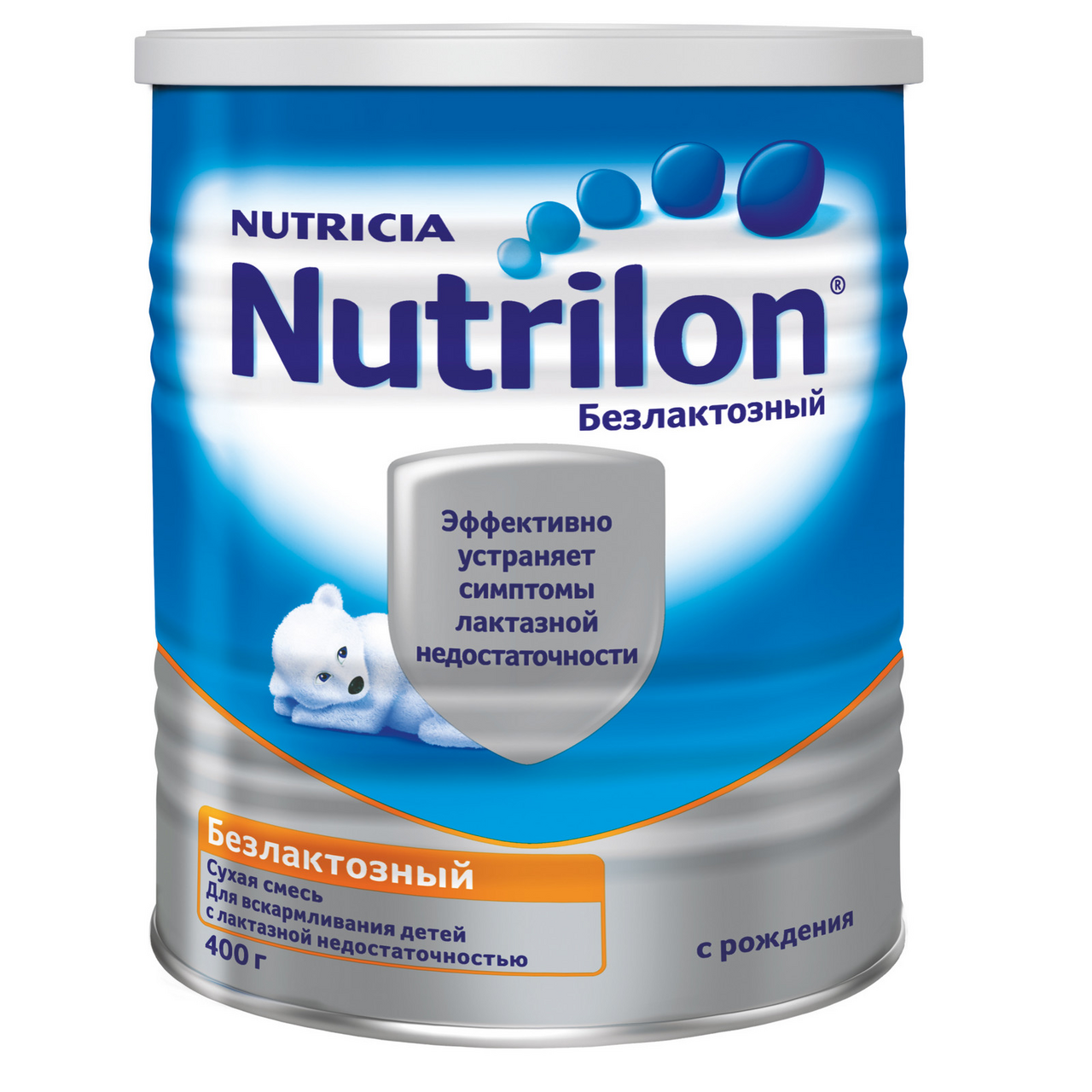 Смесь NUTRILON Безлактозный, с 0 месяцев, 400г