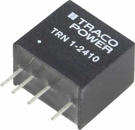 Преобразователь TRACO POWER TRN 1-2410 Преобразователь DC/DC 1Вт Uвх 18-36В 3,3ВDC Iвых 300мА SIP 1шт