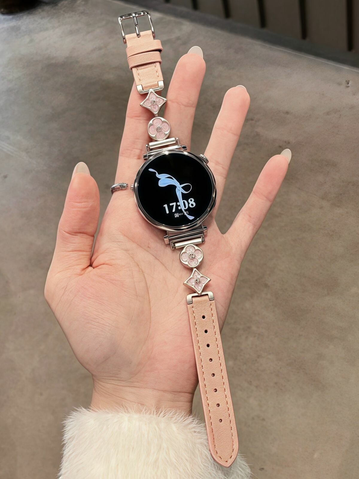 Металлический кожаный ремешок для часов Louis Vuitton, подходит для фитнес-браслета Huawei GT6 41 мм , Huawei GT5 41 мм/GT4 41 мм и GT5 Pro 42 мм, модный ремешок