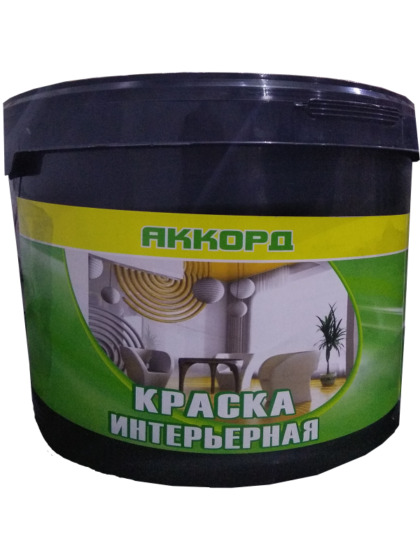 Аккорд ВДАК для стен и потолков водно-дисперсионная акриловая, Белый