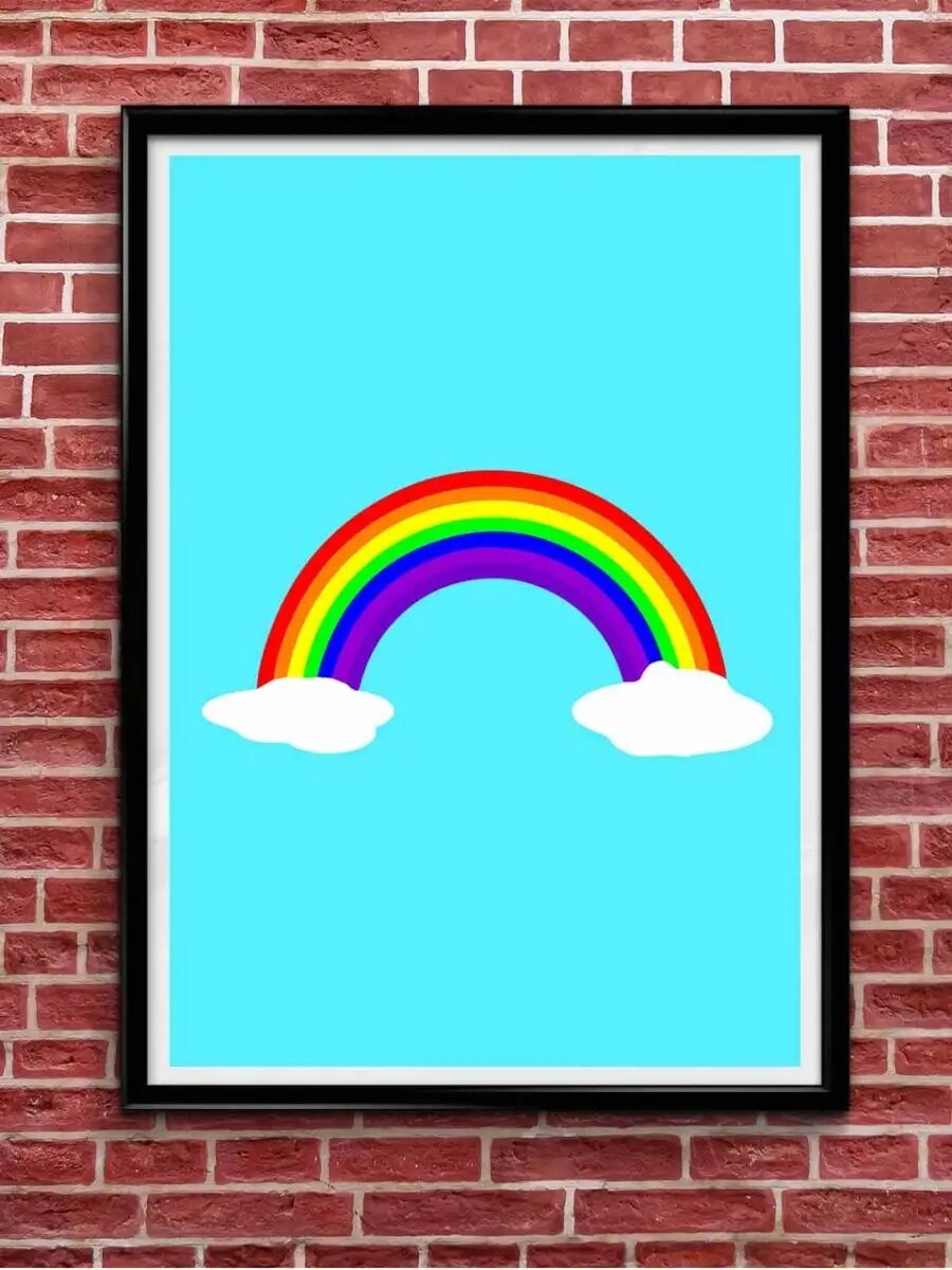 Плакат, Постер Радуга (А3 постер на стену)