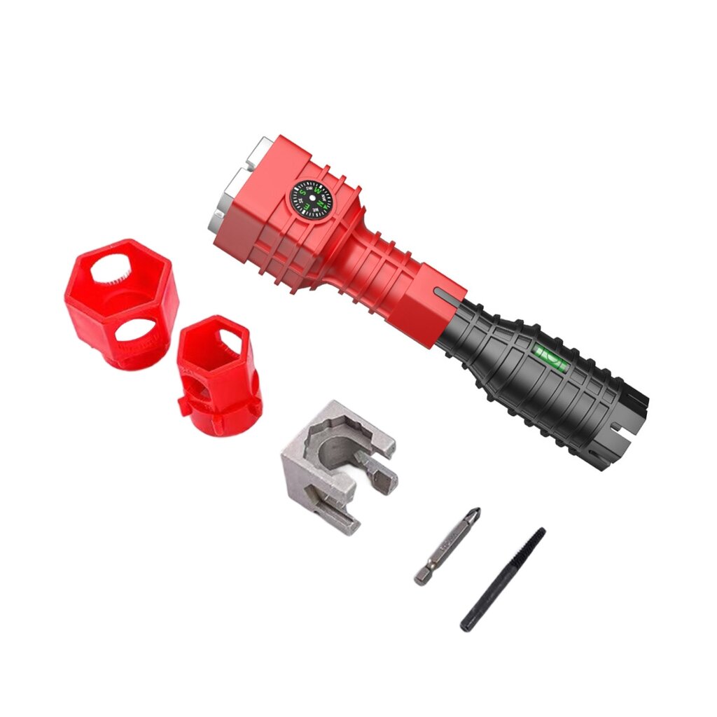 Многофункциональный Ключ для Установки Крана и раковины 24 В 1, Трубный Ключ для Эффективного Ремонта Сантехники На Кухнях и в ванных комнатах