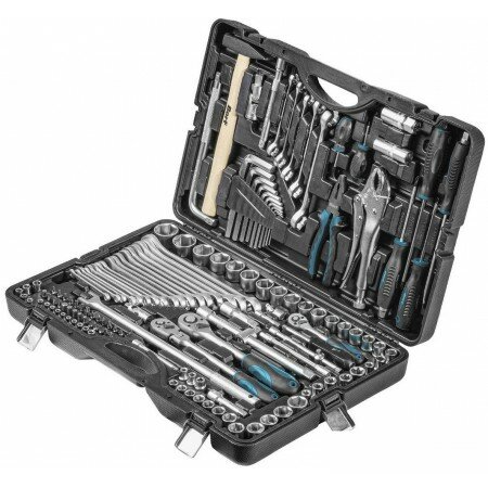 Универсальный набор инструментов Bort BTK-142 (142 предмета), 1/4", 3/8", 1/2"