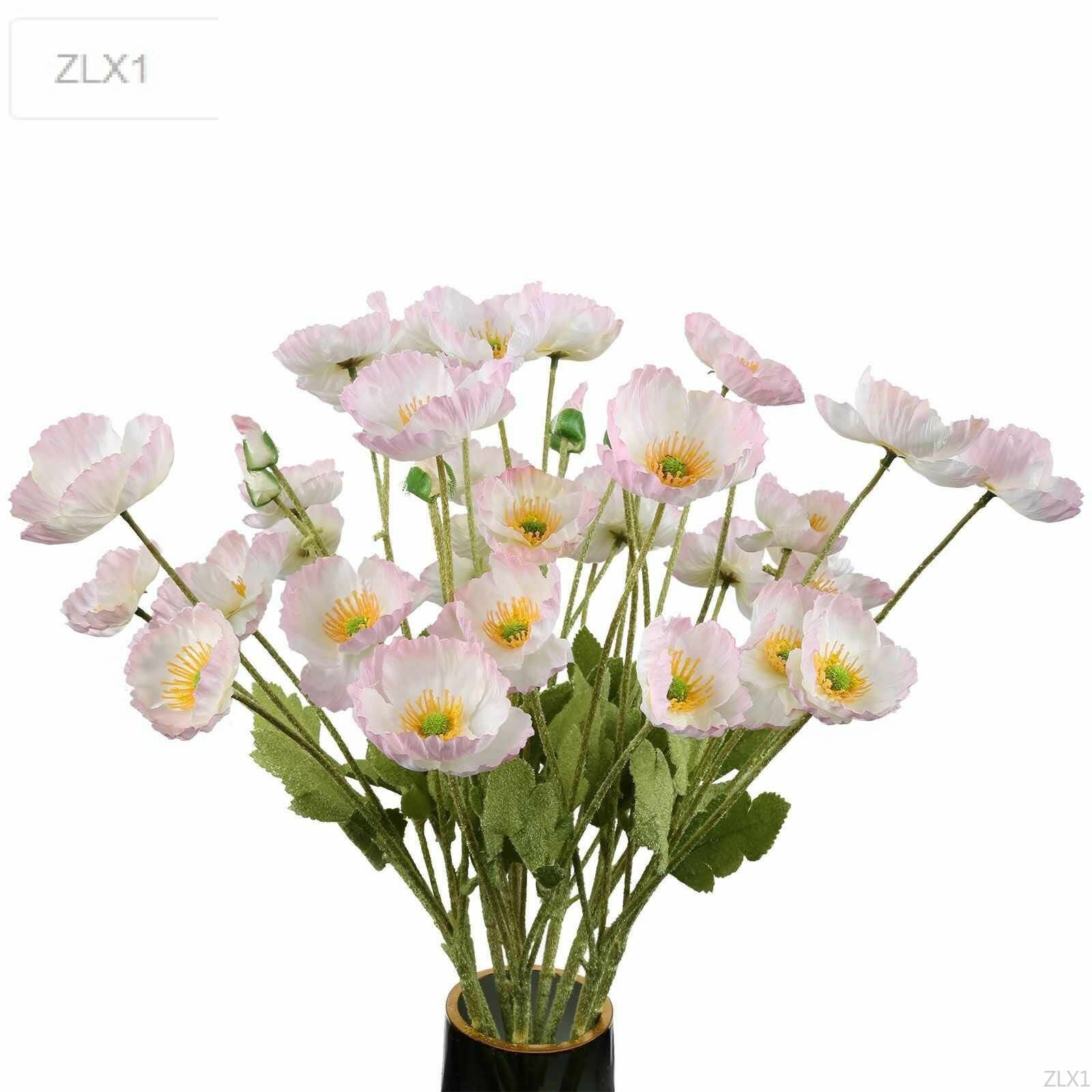Искусственные Цветы Шелковые Цветы Мака10 СтеблейZLX1