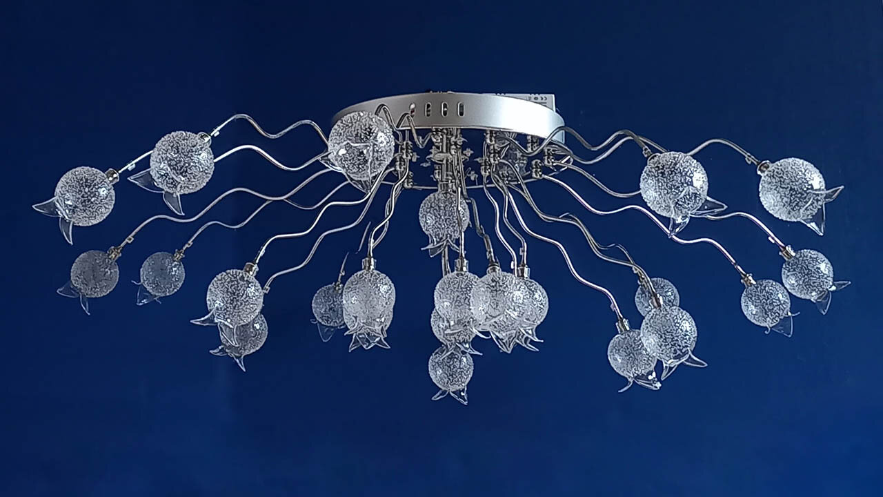 Люстра Люстрамск LS 2031/25, потолочная, 25 галогенных ламп, G4