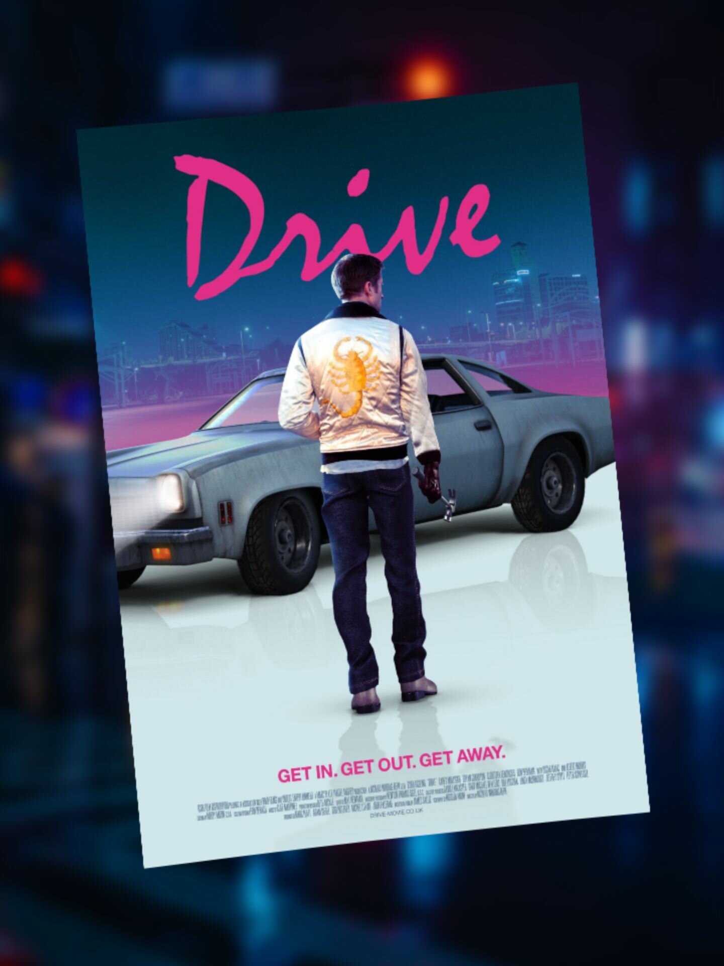 Постер pinterest "Драйв", 29.7х42см, А3, глянцевый