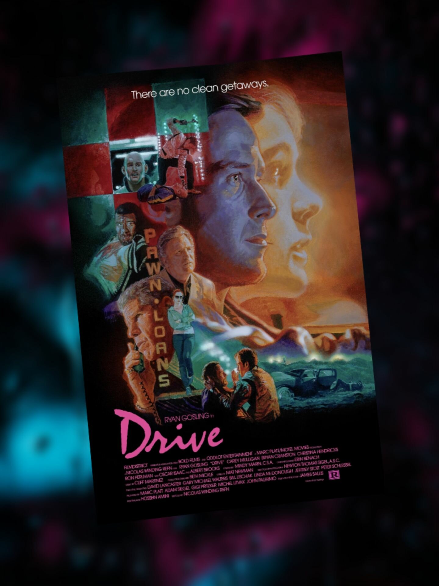 Постер pinterest "Драйв", 29х42, А3, глянцевый