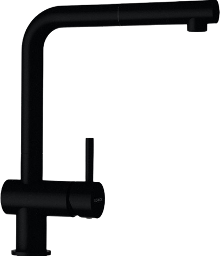 Смеситель для кухни Schock Cristadur Epos-D full color выдвижной излив, пуро