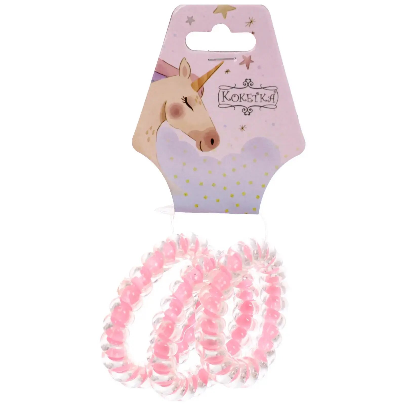 Резинки для волос силиконовые 3шт «линали», нежно-розовые, d-5,5см, удобные и эластичные