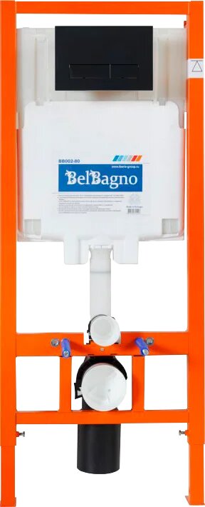 Инсталляция Инсталляция BelBagno BB002-80 / Кнопка Marmi BB012-MR-NERO. M черный матовый